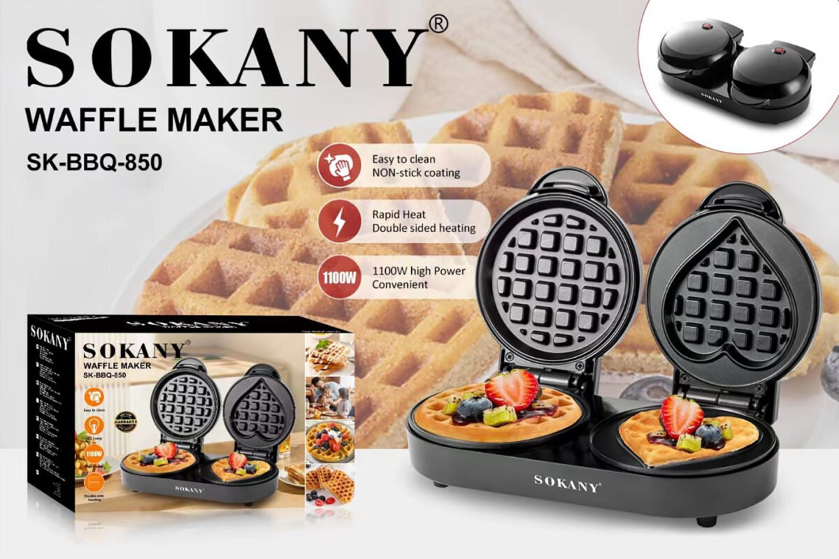 SK-BBQ-850 وافل سوكانى 2عين 1100وات - SOKANY-EG