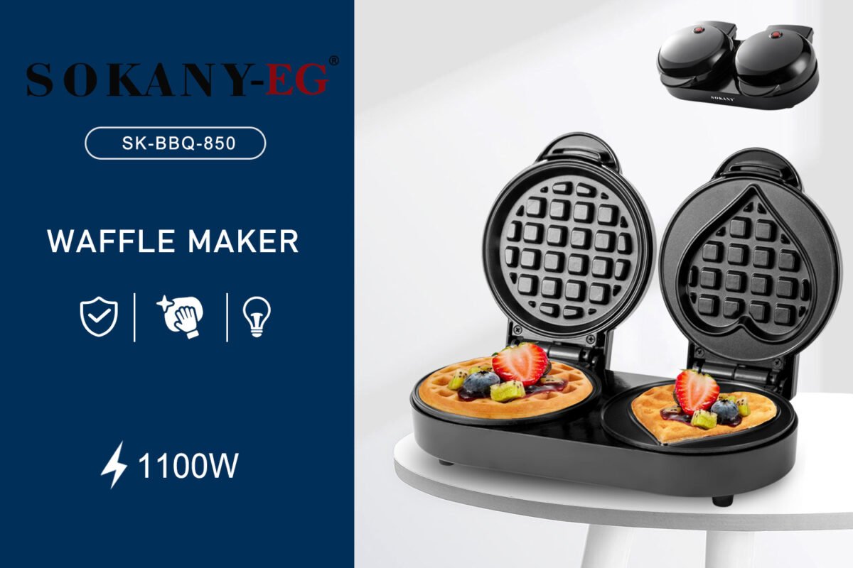 SK-BBQ-850 وافل سوكانى 2عين 1100وات - SOKANY-EG