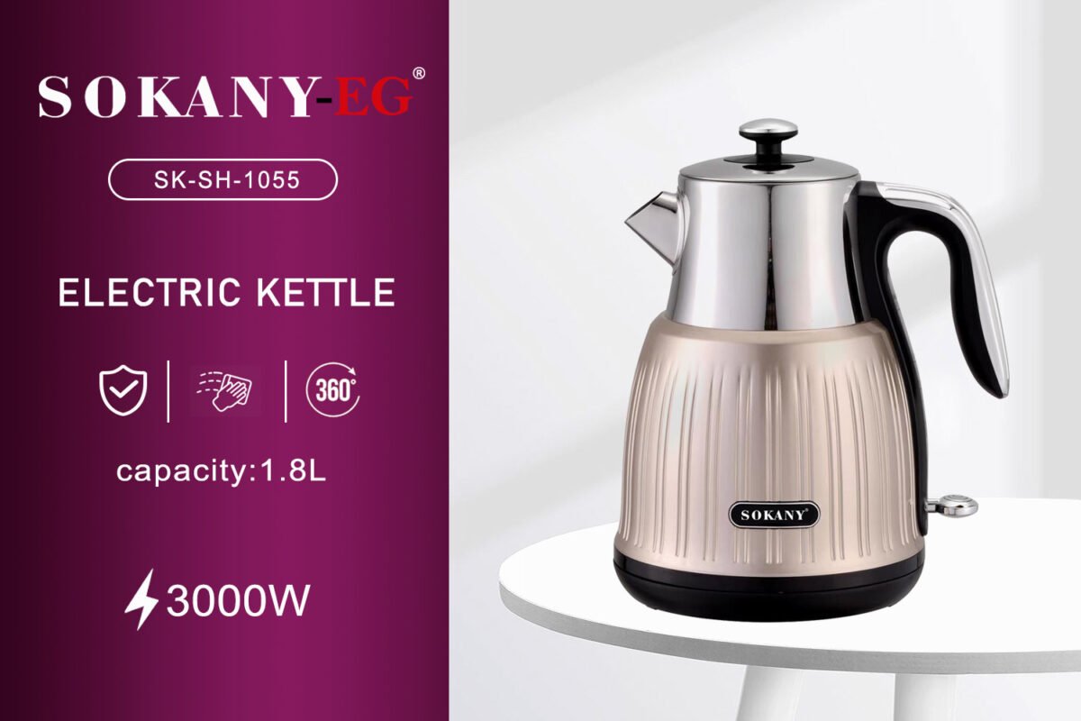 SK-09034 غلايه زجاج سوكانى 1.8لتر 1800وات - SOKANY-EG